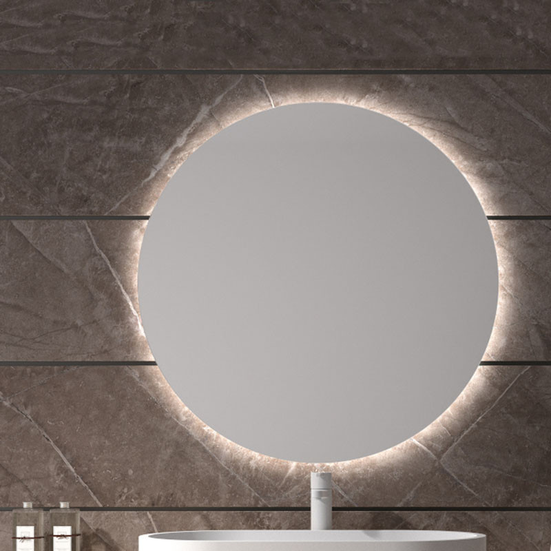 Miroir rond rétro-éclairé à LED Tenerife de Eurobath | Aiure