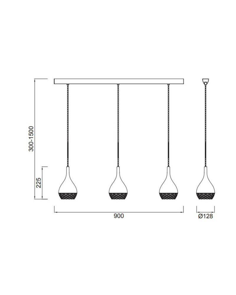 Khalifa pendant lamp 3 lights | Aiure