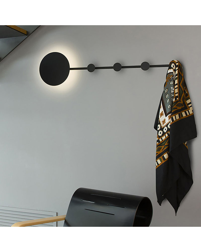 HAN LED White wall lamp/coat rack | Aiure