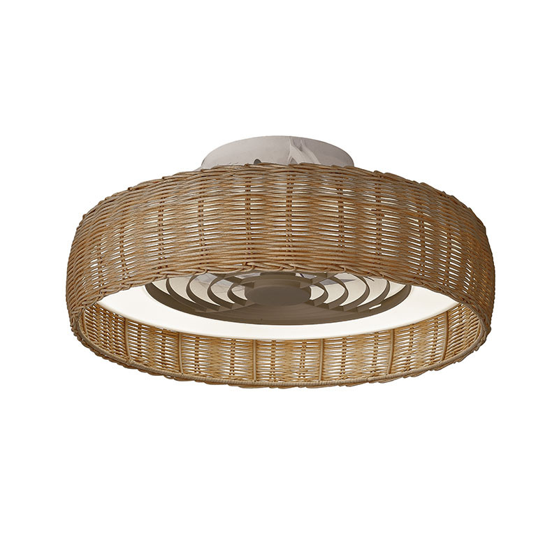 Rattan ceiling fan Kilimanjaro Mini | AiureDeco