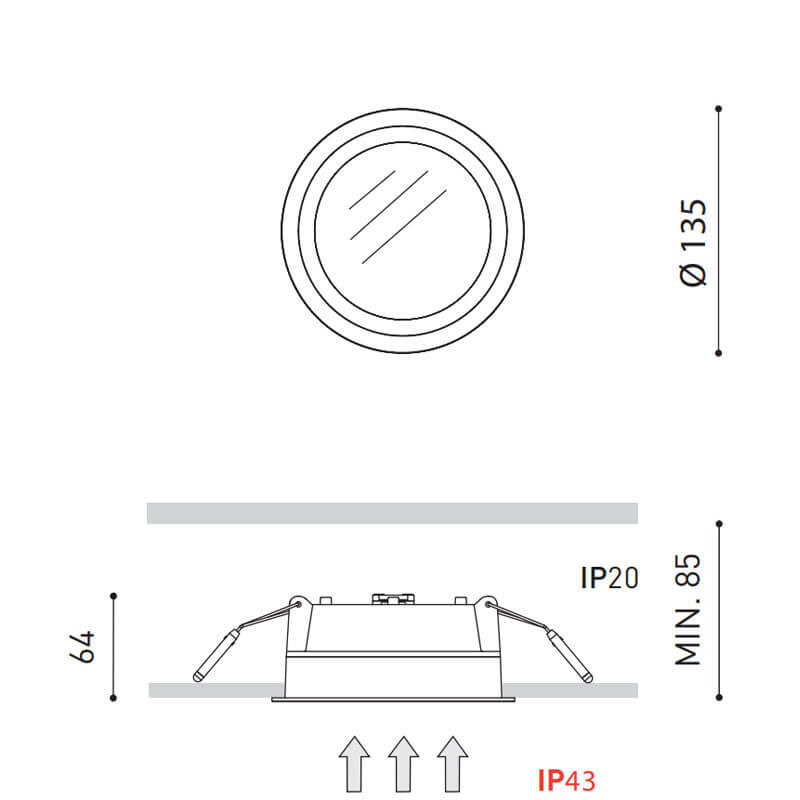 Recessed Downlight LED Deep Mini 10W by Arkoslight | Aiure