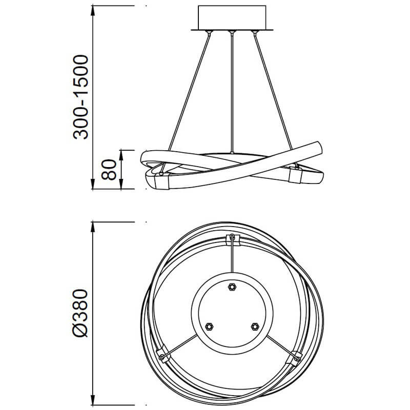 LED pendant lamp Infinity for indoor use by Mantra | Aiure