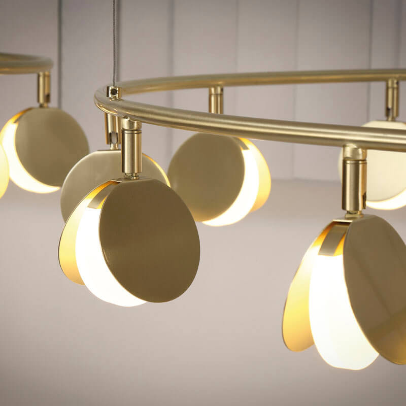 Golden LED Shell pendant lamp by Mantra | Aiure