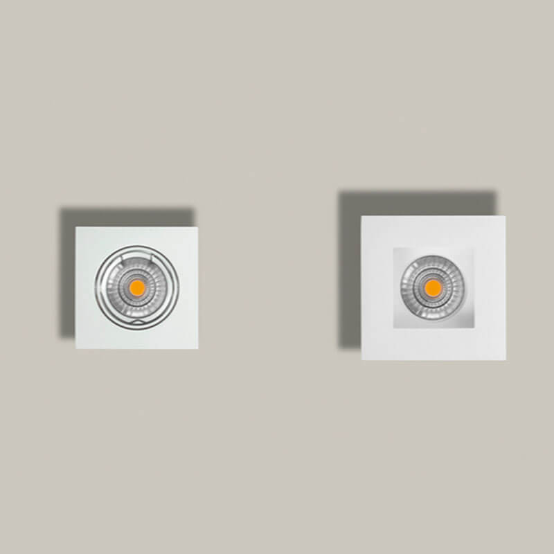 Adjustable and square LED downlight 5W Dot Square Tilt Arkoslight | Aiure