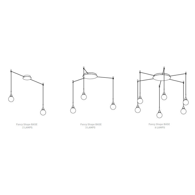 Customisable Alaska Big Fancy Shape ceiling lamp Arkoslight | Aiure