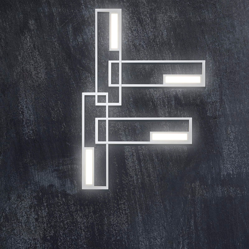 Rectangular LED wall light Boutique for indoor use by Mantra | Aiure