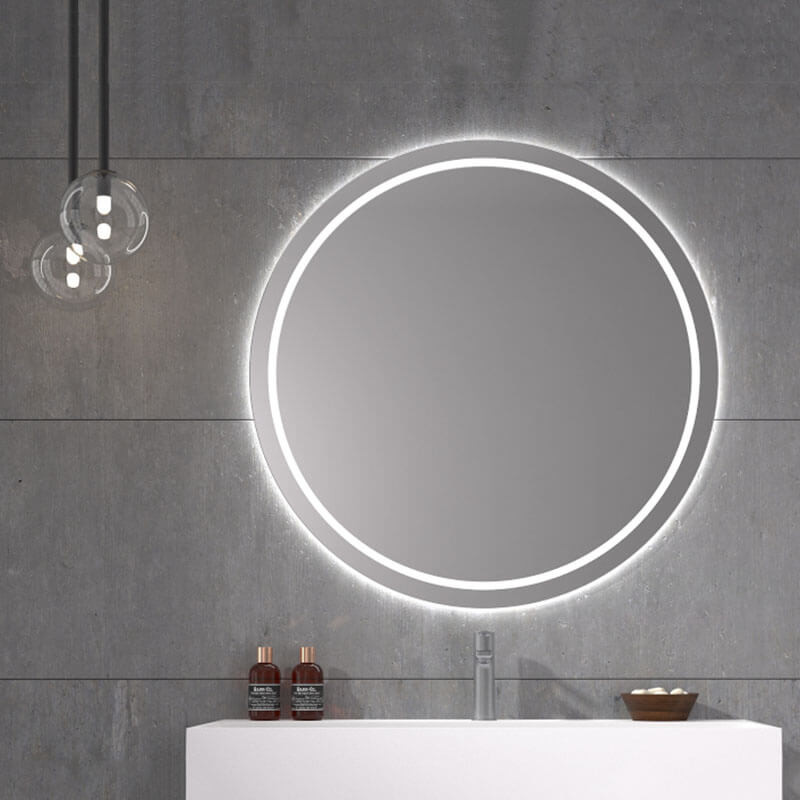 Mirror with round LED frame Mallorca by Eurobath | Aiure